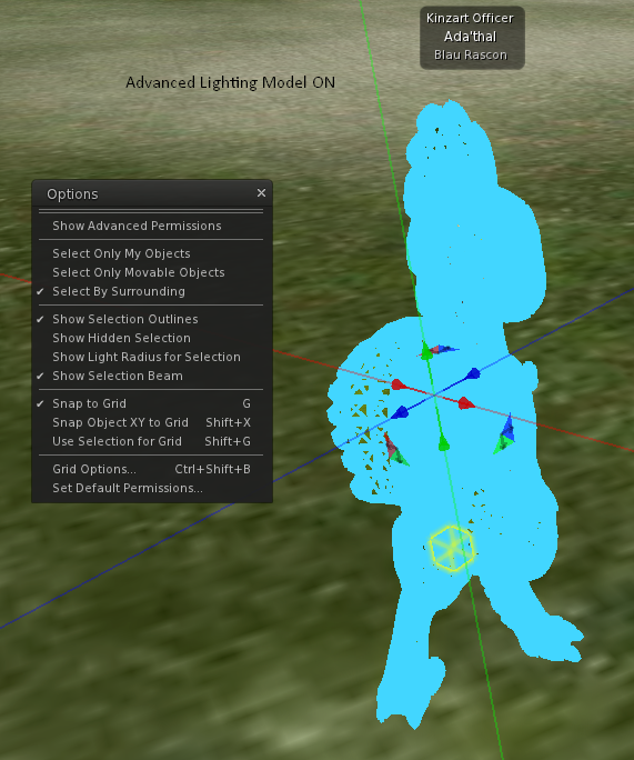 Bug 225094 Show Hidden Selection Always Active When Advanced Lighting Model Is Enabled · Issue
