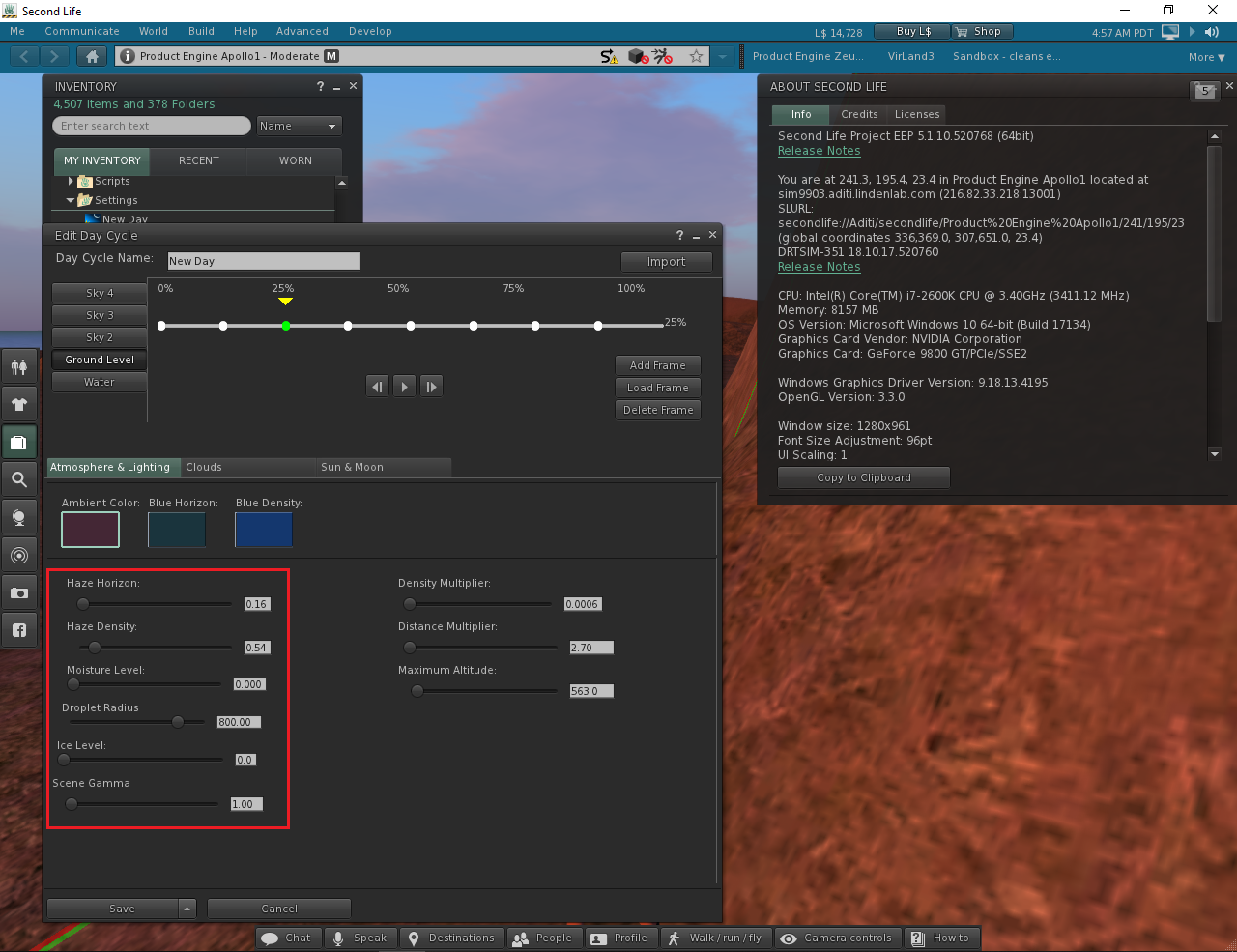 [BUG-225659] [FIXED] [EEP] The sliders on the ‘Atmosphere & Lighting’ tab are offset from each ...